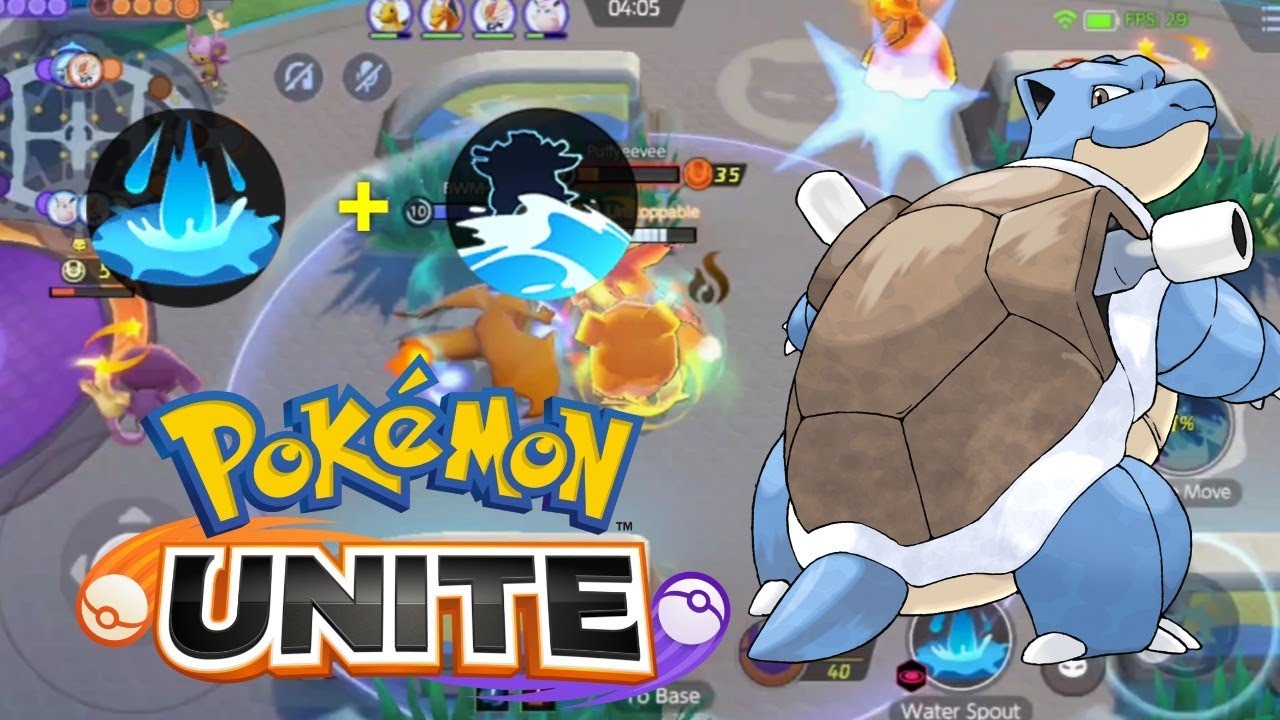 Pokemon Unite Mobile | Blastoise (Water Sprout + Surf) Gameplay - YouTube