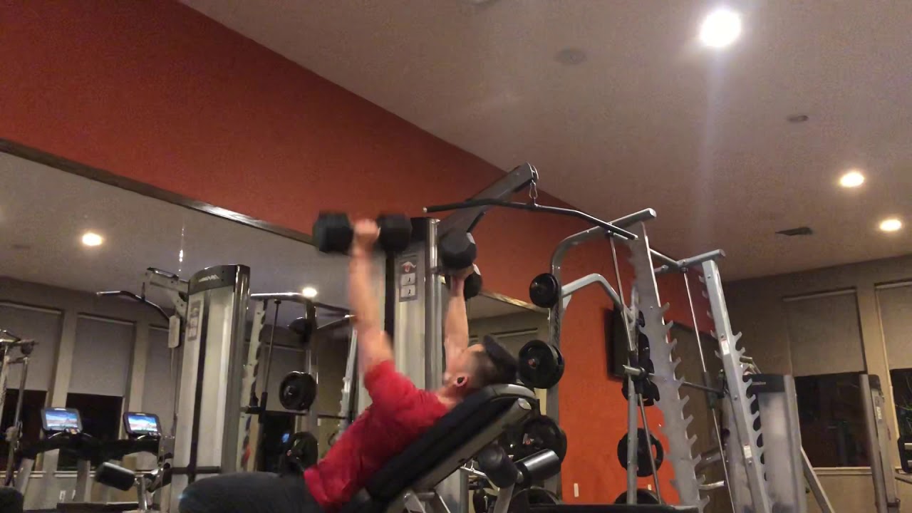 Explosive Alternating Incline Bench Press (dumbbells) - YouTube
