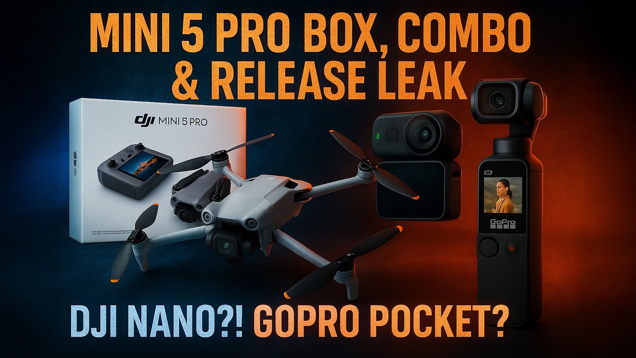 DJI Mini 5 Pro & Nano Photos, Price & Release LEAKS! GoPro Pocket ...