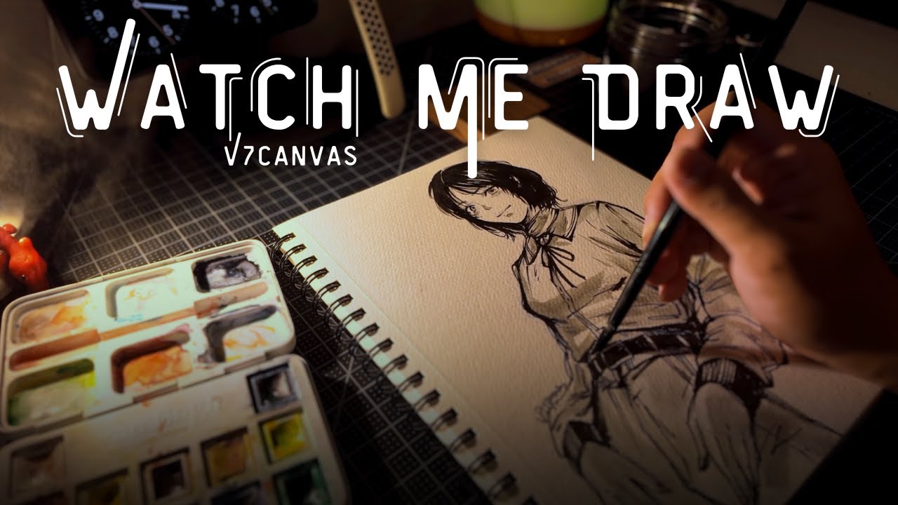 [Real-Time] Watch me draw Anime - YouTube