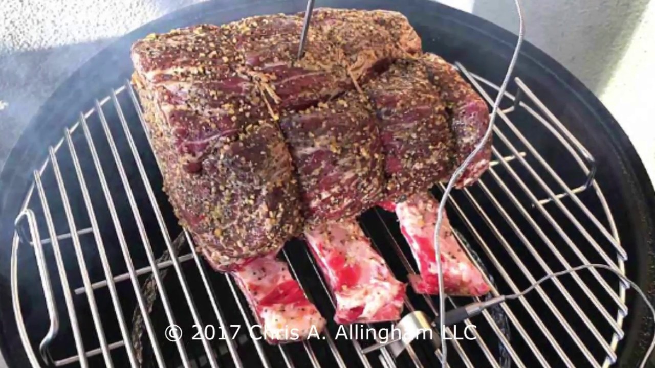 Standing Rib Roast - Montreal Steak Rub - TVWB - virtualweberbullet.com ...