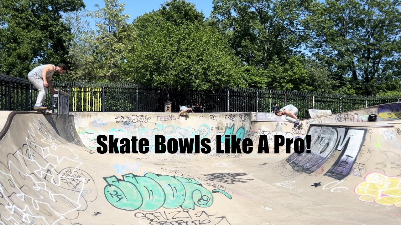How To Skateboard In A Bowl - YouTube