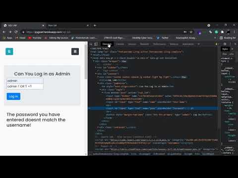 A1. Injection - PyGoat Series - YouTube