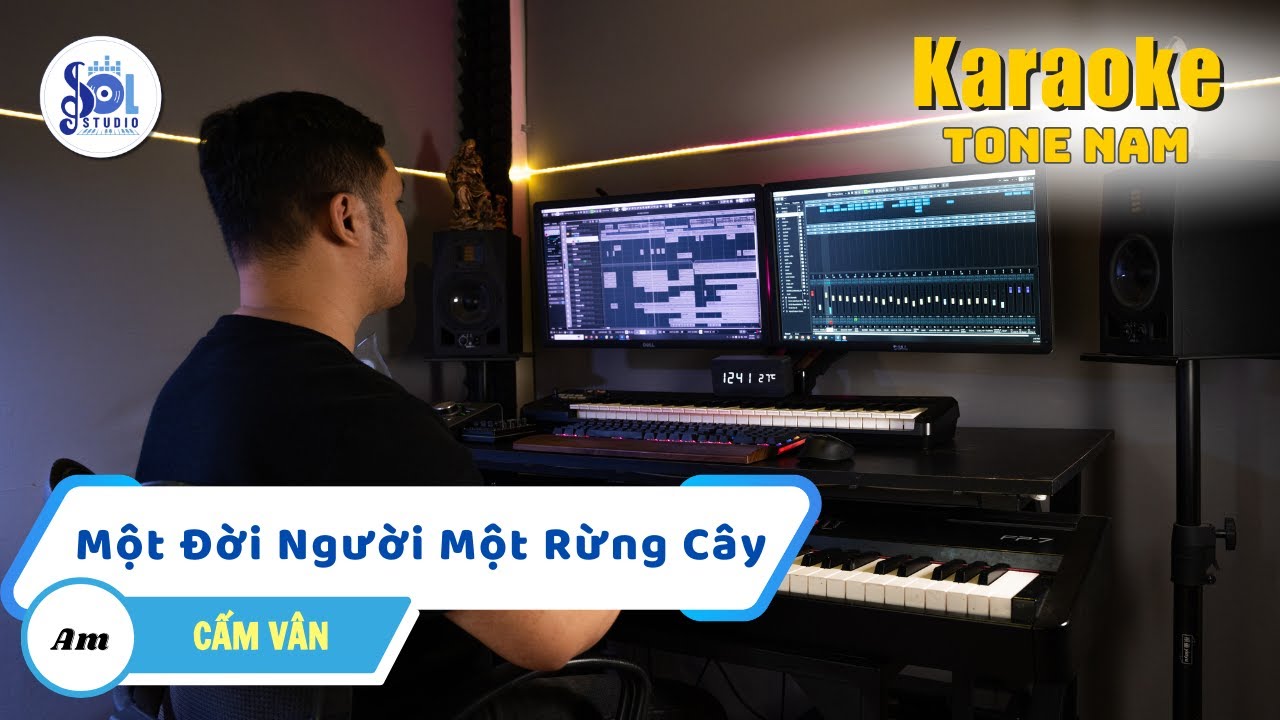 Một Đời Người Một Rừng Cây Karaoke Tone Nam | Sol Studio - YouTube