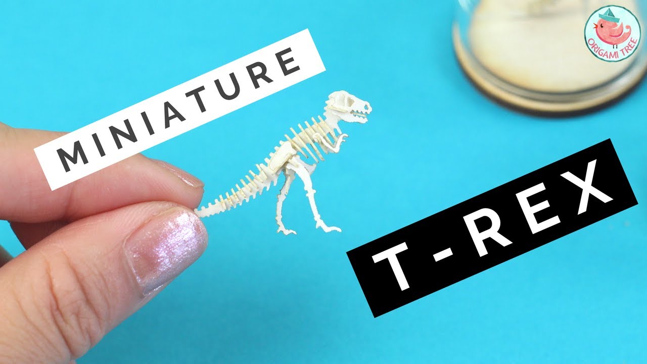 DIY Mini Paper T-Rex! How to Make a Tinysaurus - YouTube