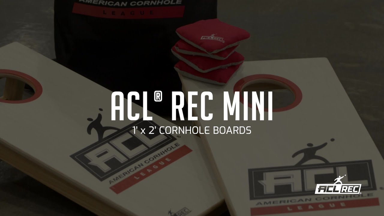 ACL Mini Rec 1x2 Cornhole Board | Product Highlights - YouTube