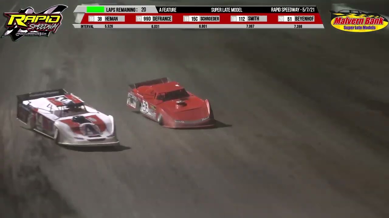SLMR Late Model Feature | Rapid Speedway | 5-7-2021 - YouTube