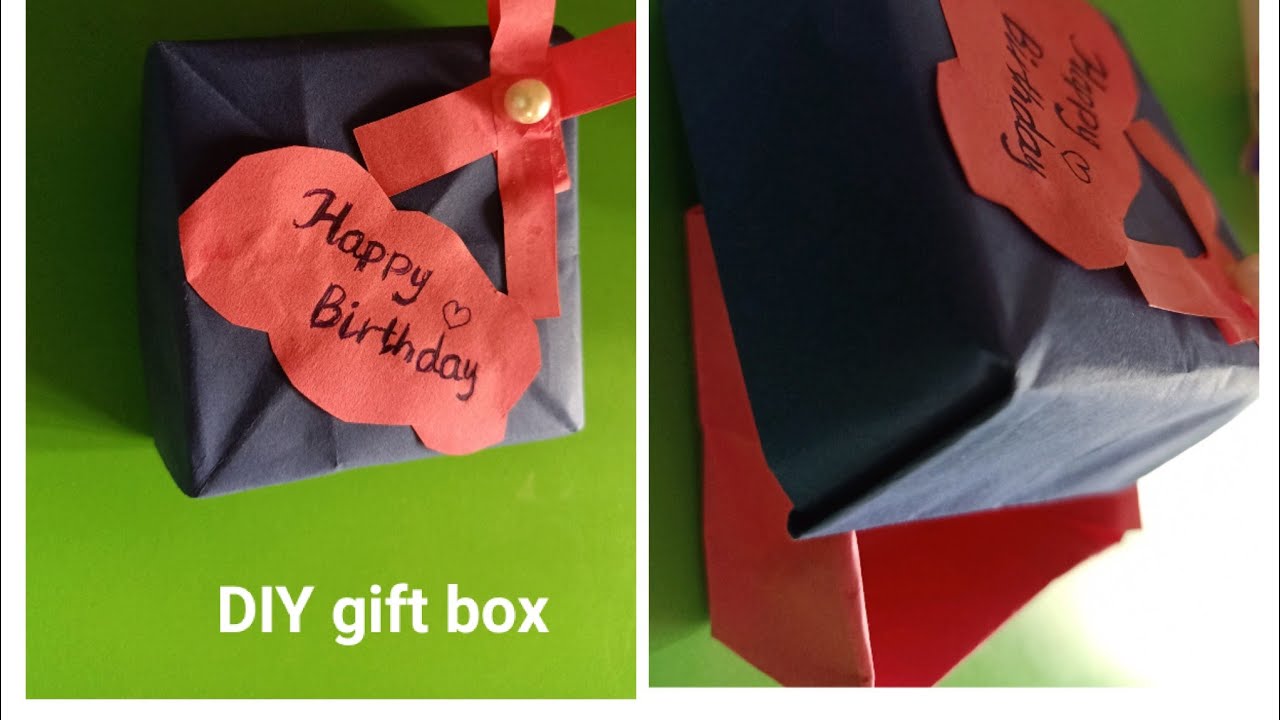 DIY gift box idea - How to make a DIY gift box using paper -#Craft ...