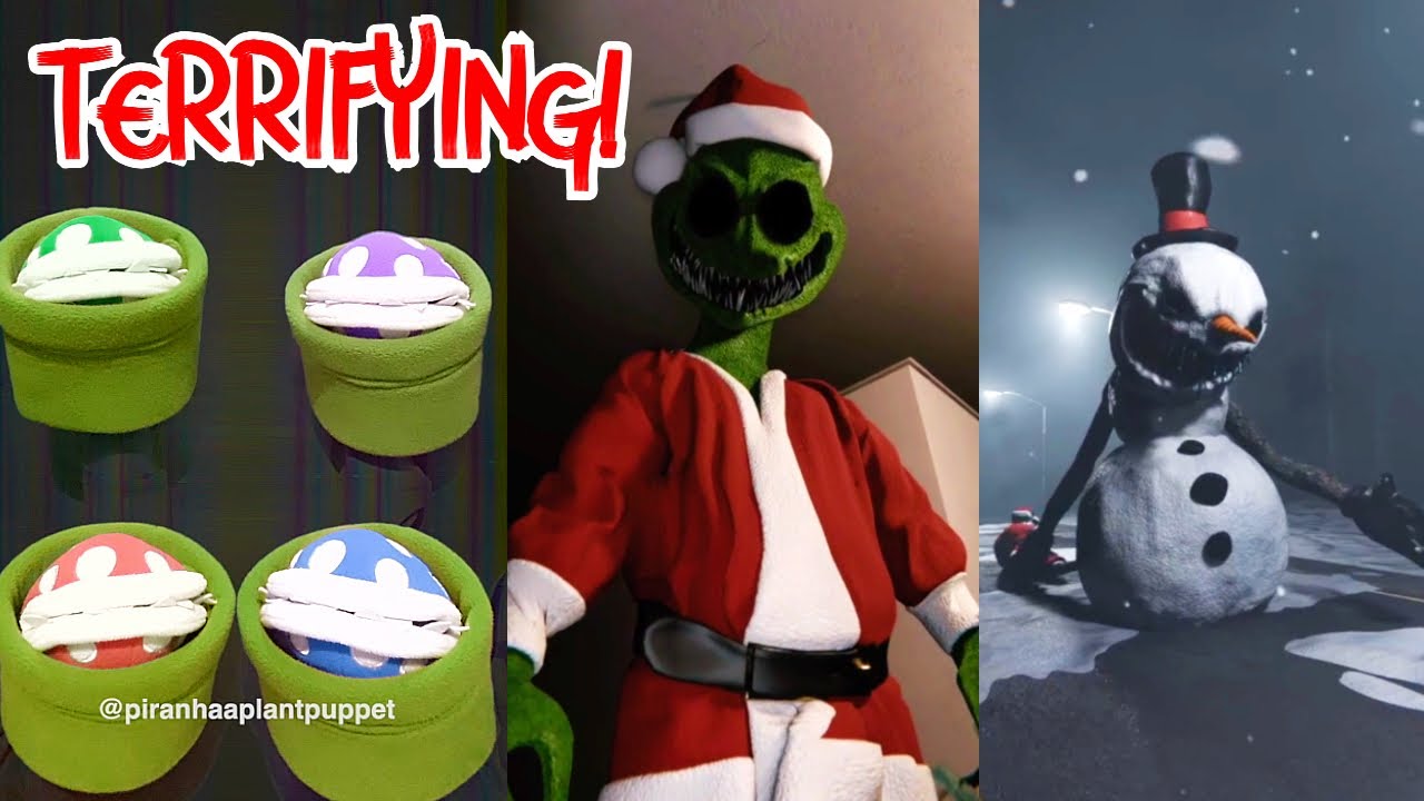 Piranhaa Plants getting SCARED for over 8 minutes straight (CHRISTMAS ...