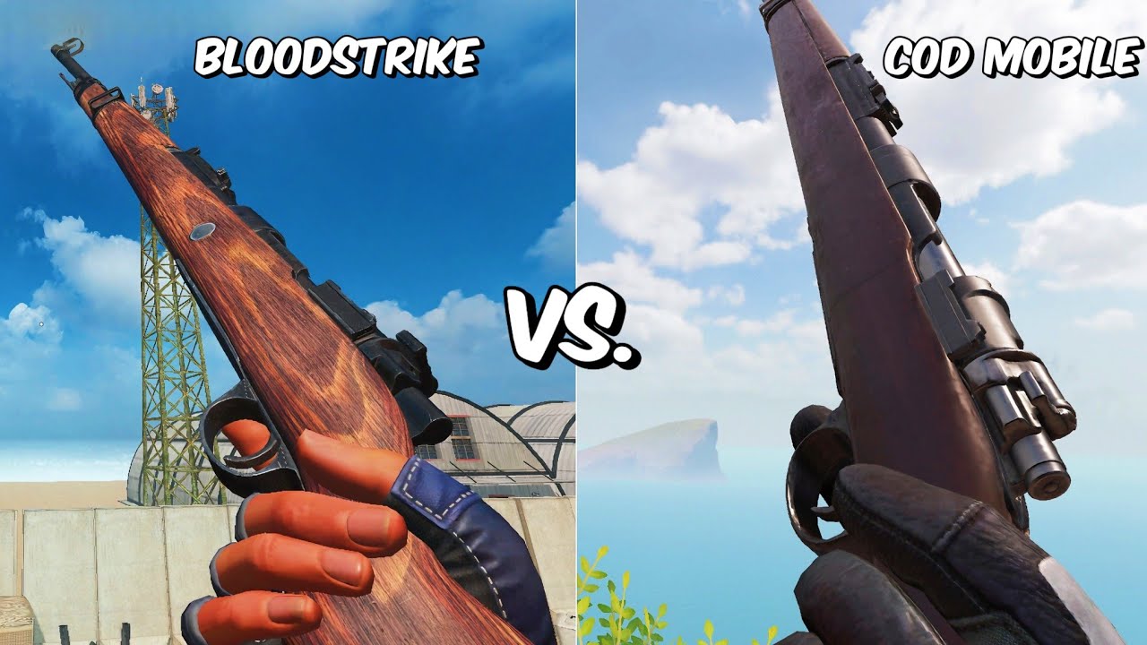 New Kar98k Sniper Rifle Comparison In Bloodstrike Vs. COD Mobile - YouTube