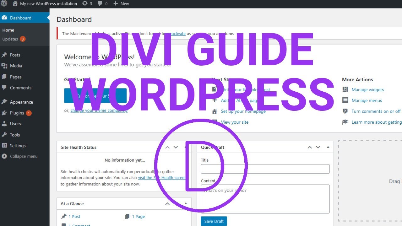 How To Enabledisable Dropdown Menus On Pages Divi Theme Wordpress Website Youtube