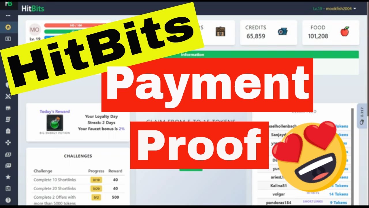 Hitbits Payment Proof , Virtual Cloud Mining Game Earn Free Crypto ...