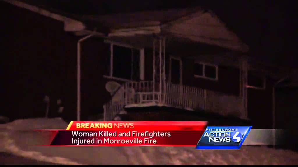 Woman killed, fdirefighters injured in Monroeville Fire - YouTube
