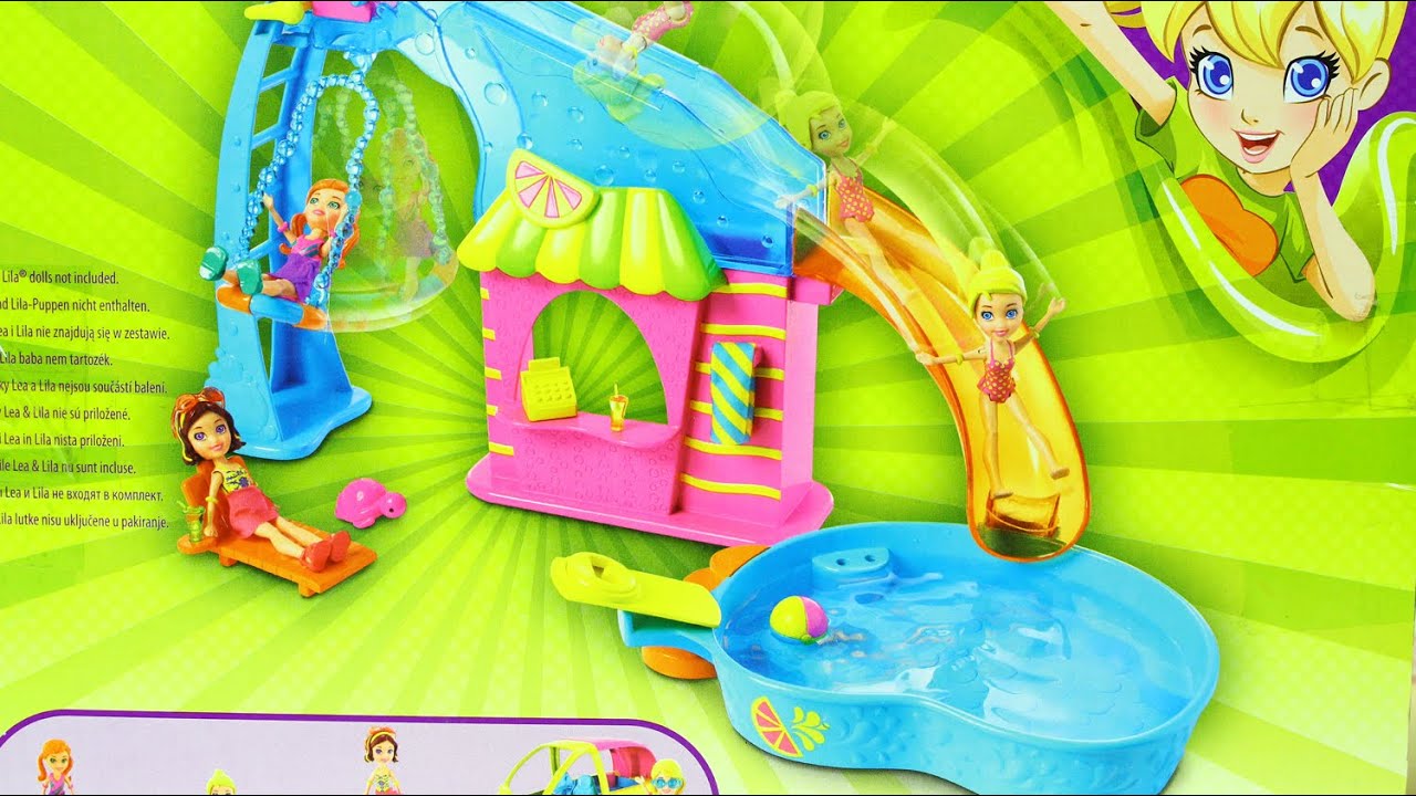 Flip 'N Swim Pool Playset / Basen ze Zjeżdżalnią - Polly Pocket ...