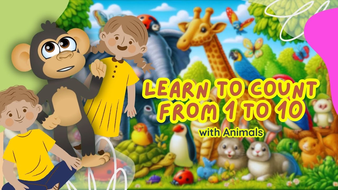 Learn to Count from 1 to 10 with Animals - Learn Numbers 1-10! # ...