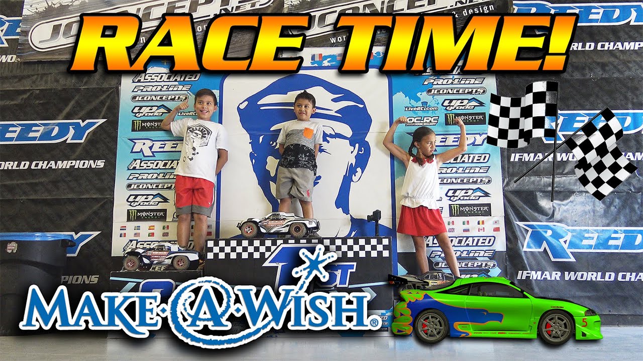 RC CAR DEMOLITION!!! Make-A-Wish for Caden at OC RC RACEWAY! - YouTube