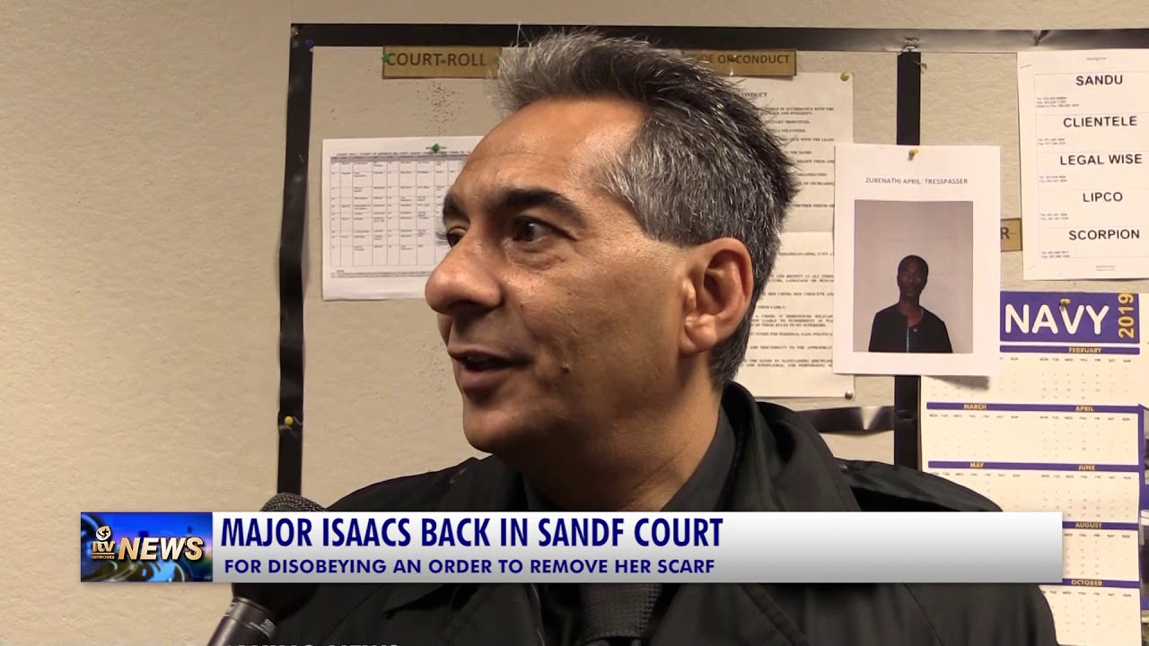 MAJOR ISAACS BACK IN SANDF COURT - YouTube