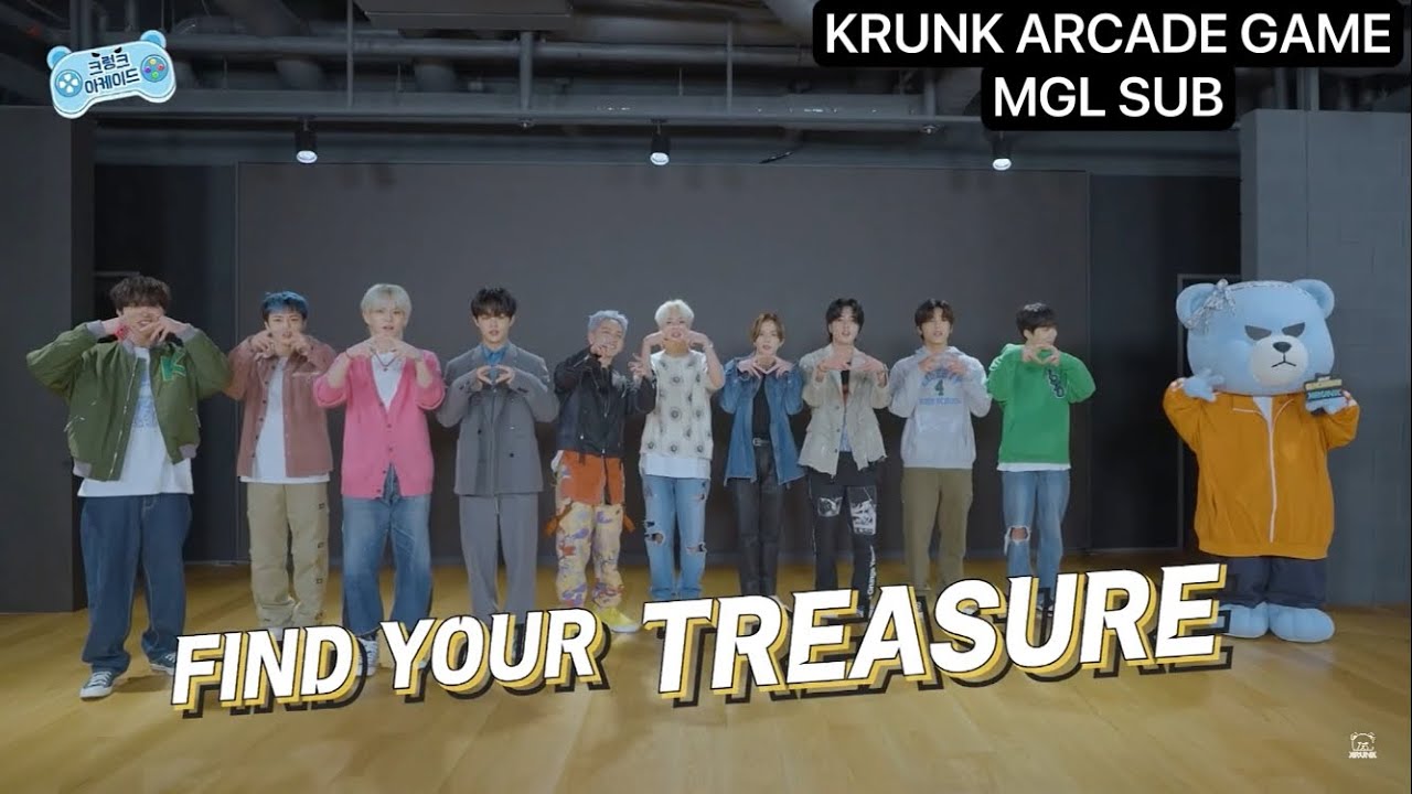 [MGL SUB] TREASURE x KRUNK (Krunk arcade game) EP-1 - YouTube