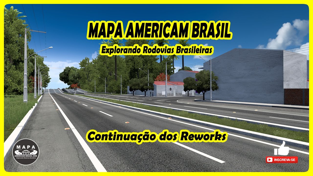 MAPA AMERICAM BRASIL - Continuação dos Reworks - YouTube