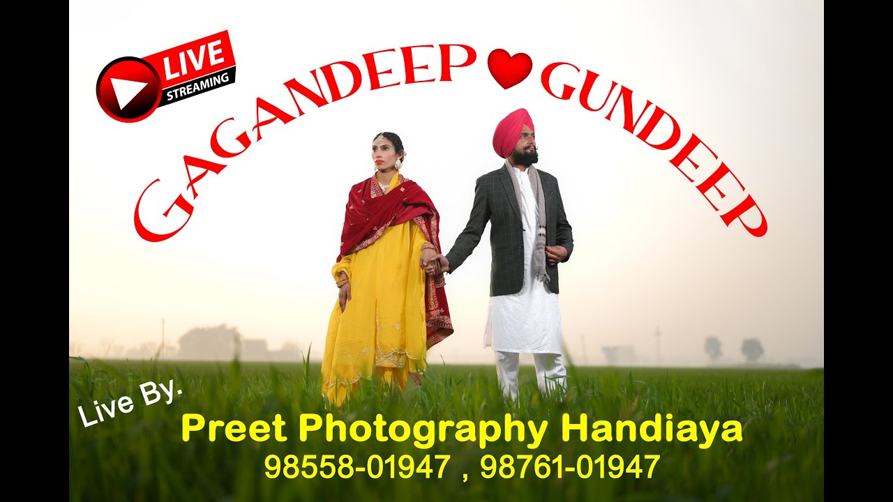 Live Wedding Ceremony of Gagandeep With Gundeep / 30 January 2024 - YouTube