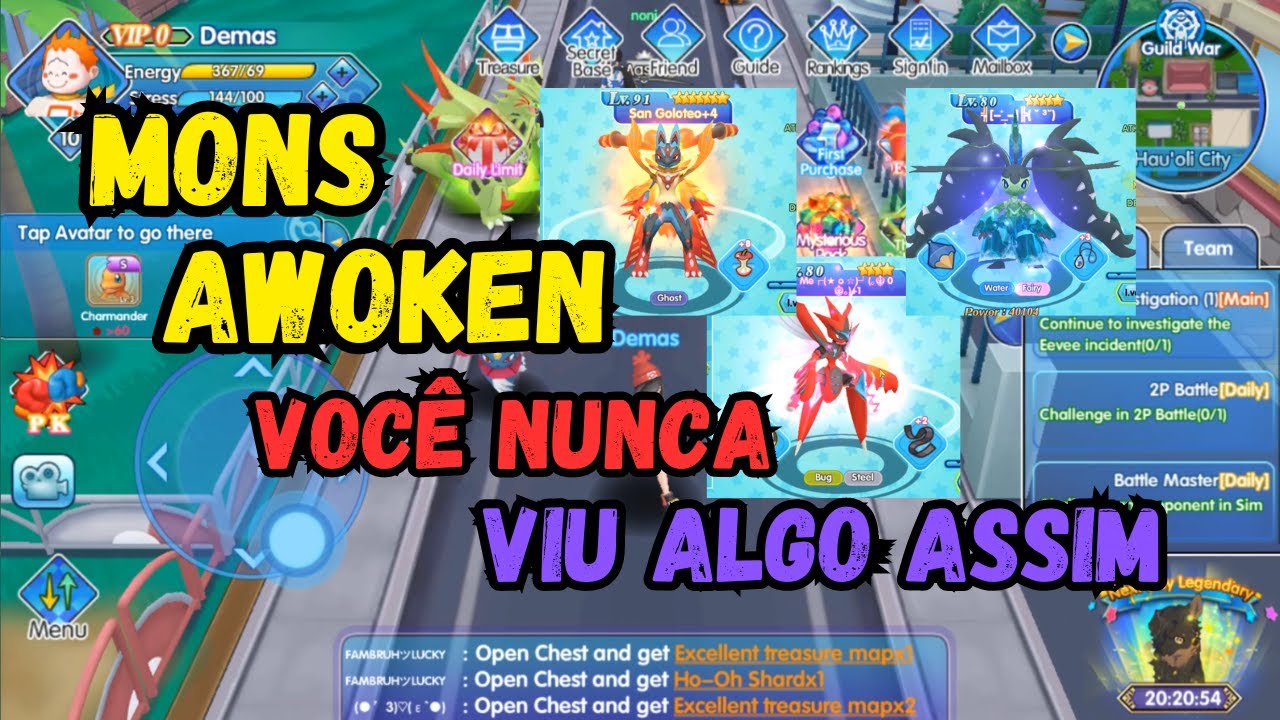 Mons Awoken (Pocketown) 😍 Uma lenda viva, Que marcou o início do canal ...