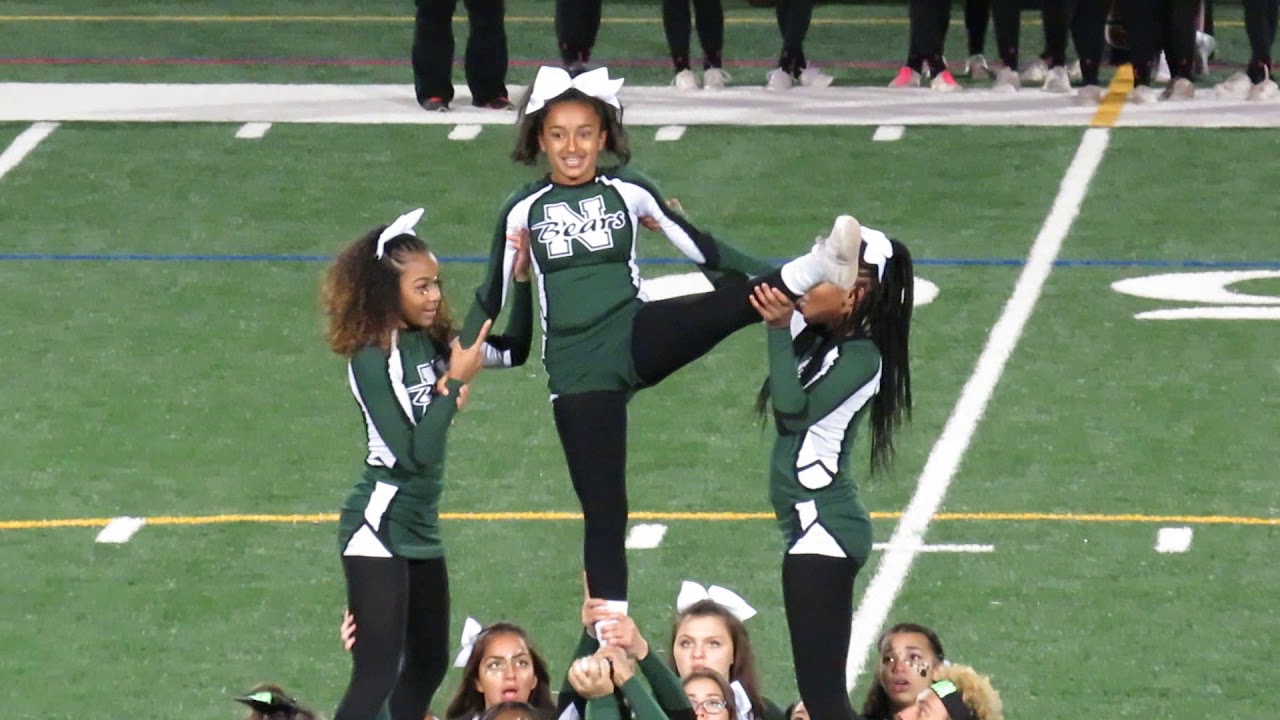 Norwalk Bears Cheer Team Performs at Football Halftime vs Danbury ...