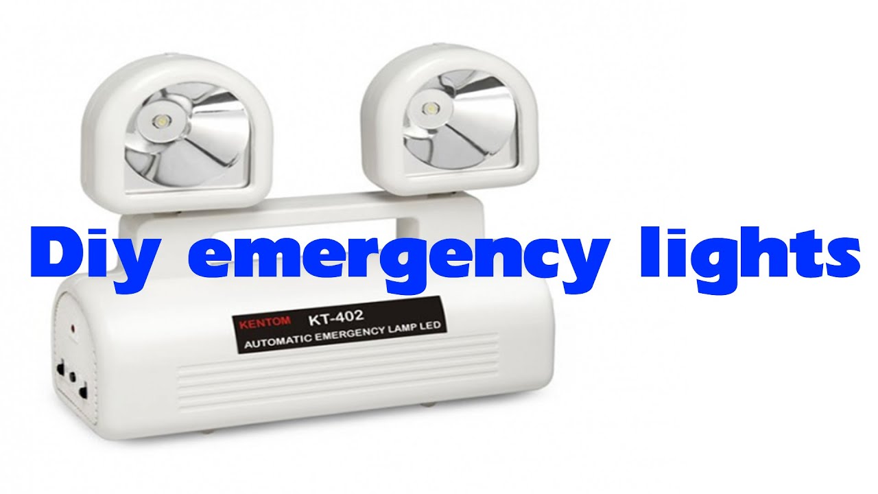 Diy emergency lights. - YouTube