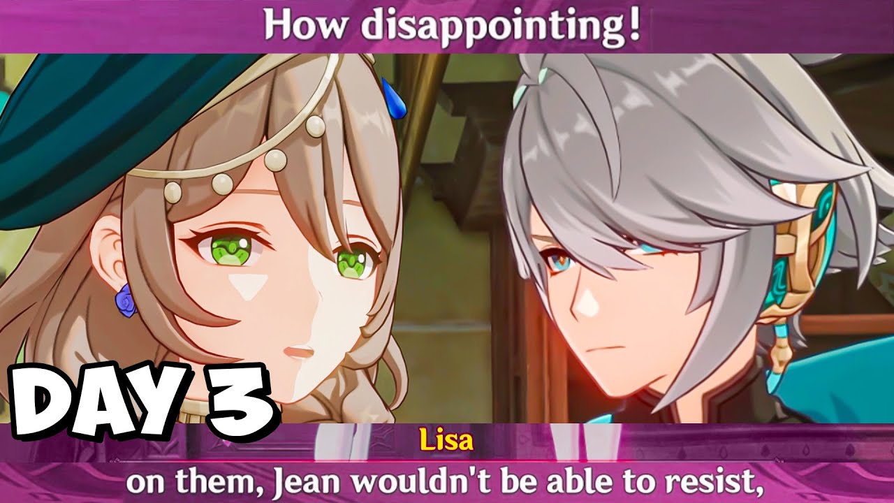 DAY 3 LISA LOCATION in SUMERU Cutscene Genshin Impact | LISA SKIN ...