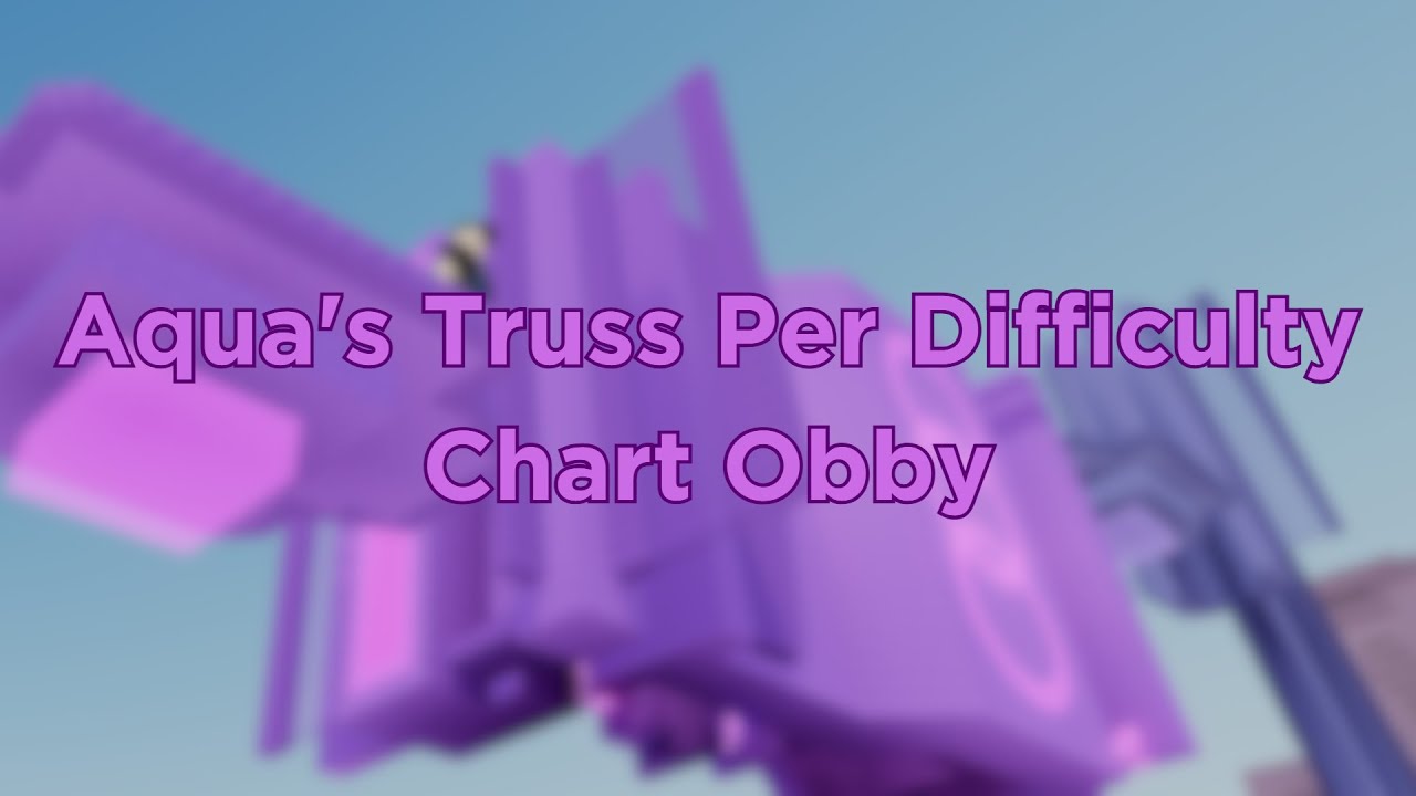 Aqua's Truss Per Difficulty Chart Obby | chenhaoming0 | ROBLOX - YouTube