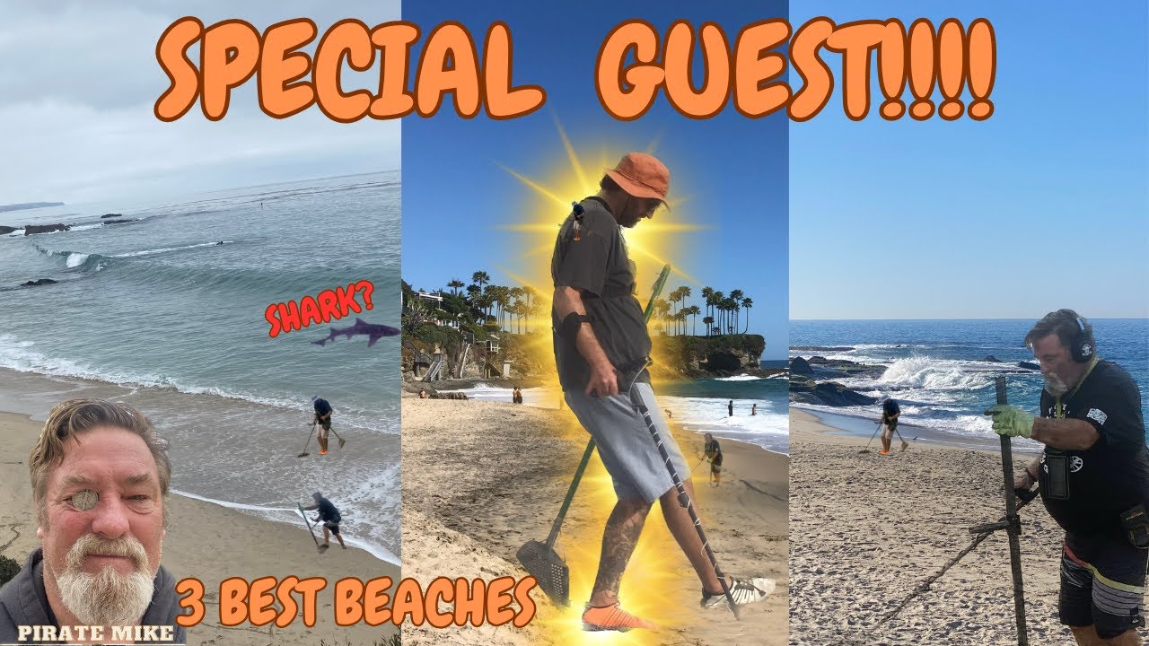 Metal Detecting 3 Amazing Beaches With Monterey Magnet Man Youtube