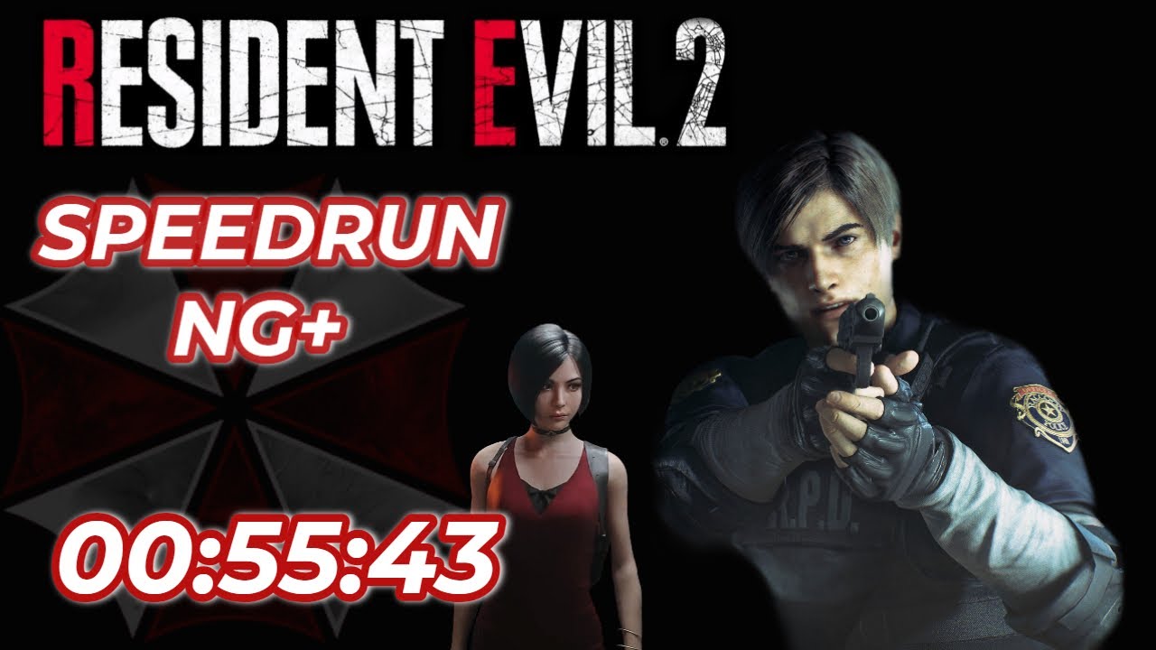RE2 SPEEDRUN - NG+ Leon A PC 60fps em 55:43 - YouTube