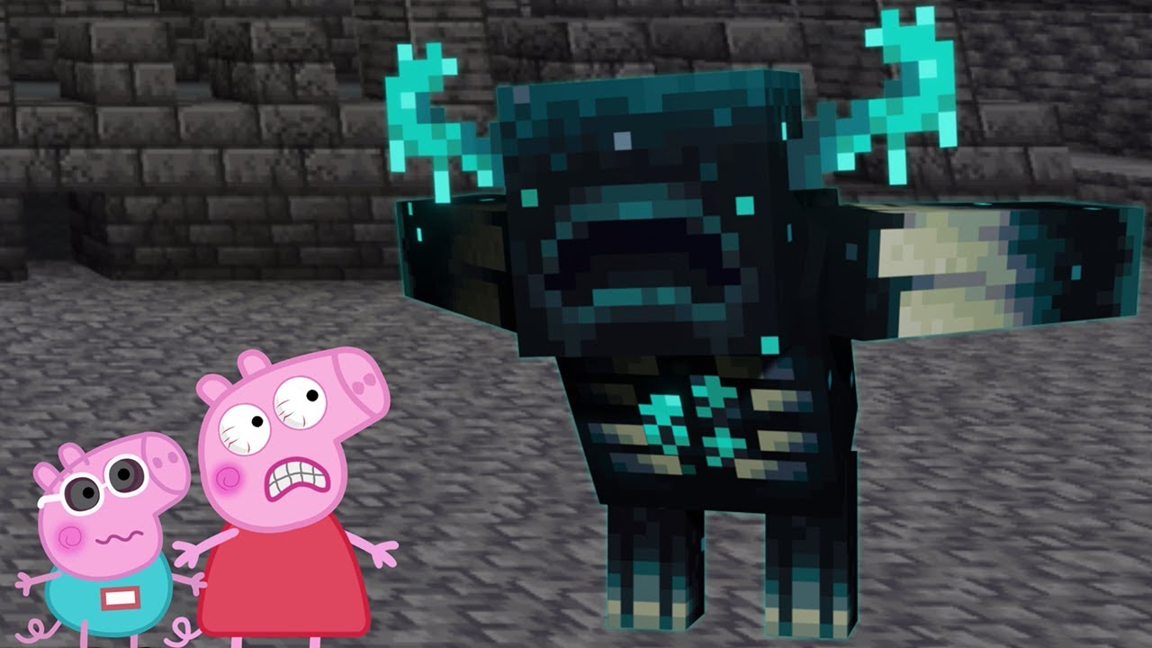 Peppa Pig And George Found Ancient Cities In Minecraft - YouTube