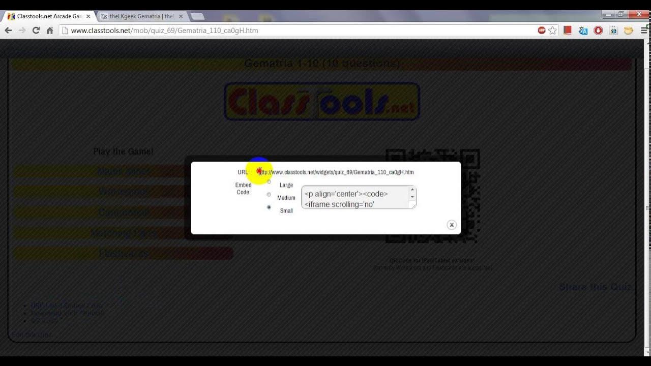 Tutorial 001 - Classtools Arcade Game Generator - YouTube