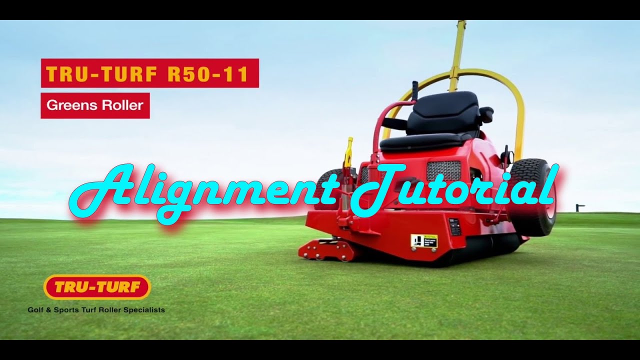 Toro Tru Turf Roller Hard to Steer - Alignment Tutorial - YouTube