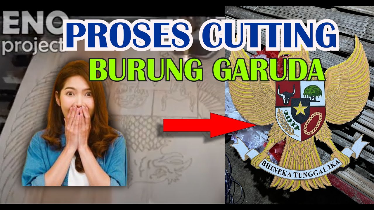 CUTTING BURUNG GARUDA DETAIL HUT RI 79 - YouTube