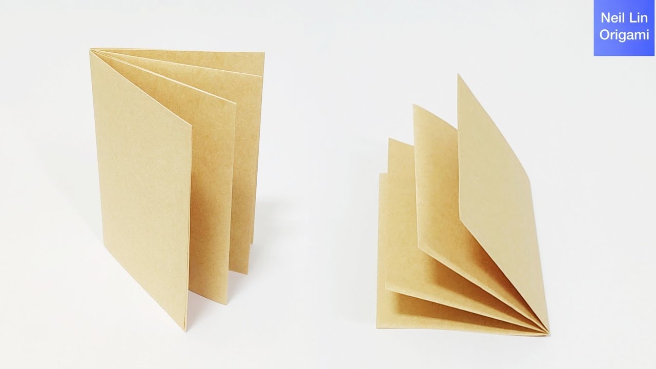 Easy Origami Book Tutorial - DIY MINI NOTEBOOKS ONE SHEET OF PAPER ...