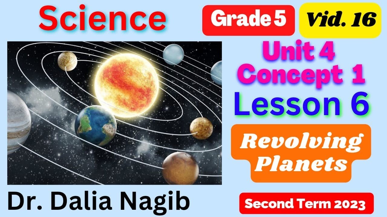 Science Grade 5 Unit 4 Concept 1 Lesson 6 Revolving Planets ساينس خامسه ...