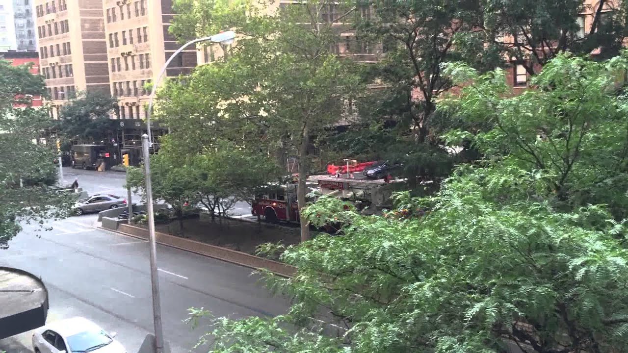 FDNY TOWER LADDER 23 RESPONDING ON BROADWAY ON THE WEST SIDE AREA OF ...