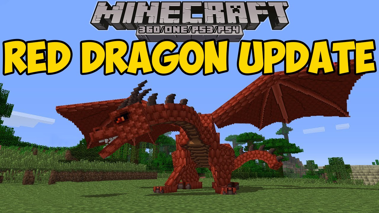 Minecraft Xbox/Playstation/PC: RED DRAGON UPDATE 1.9 - YouTube
