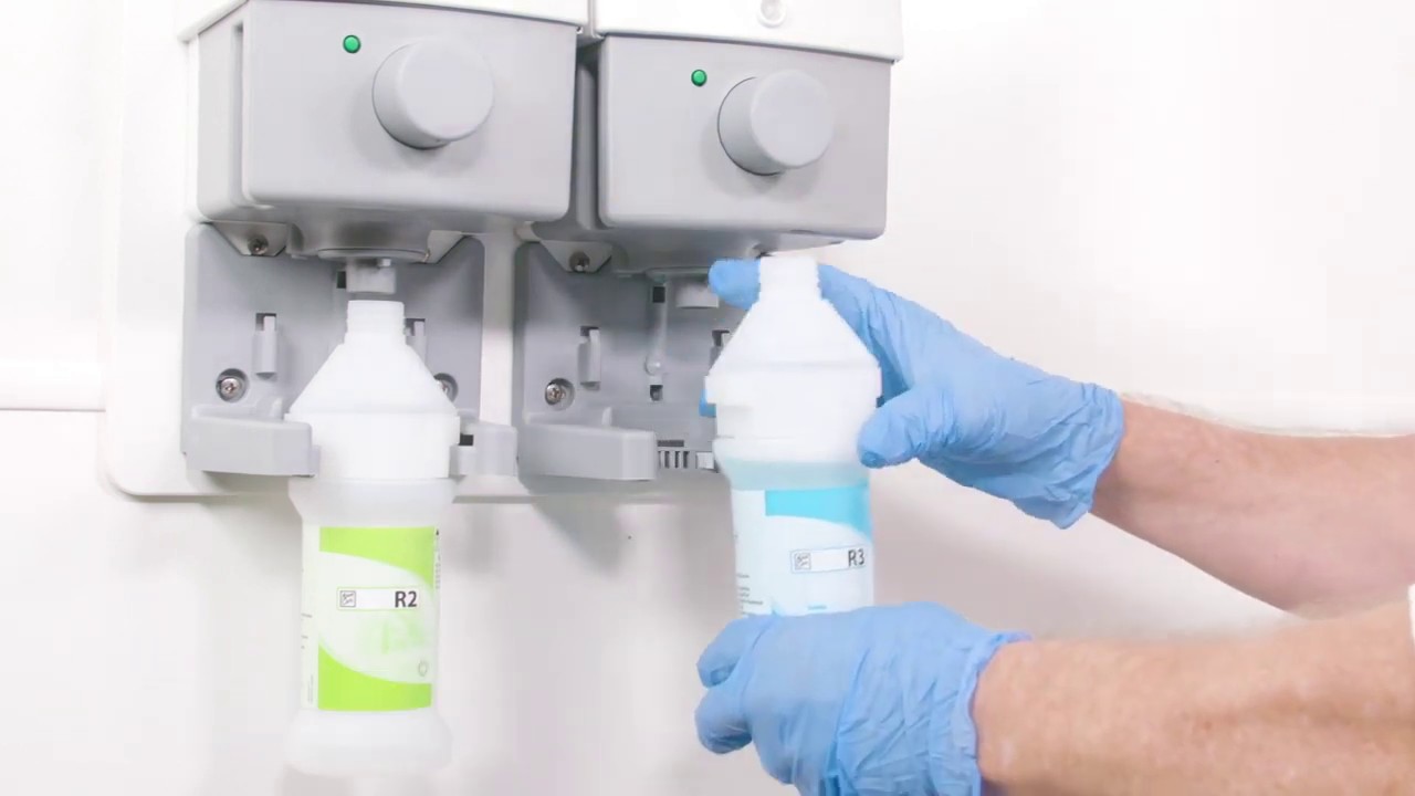 Diversey Divermite dosing system - YouTube