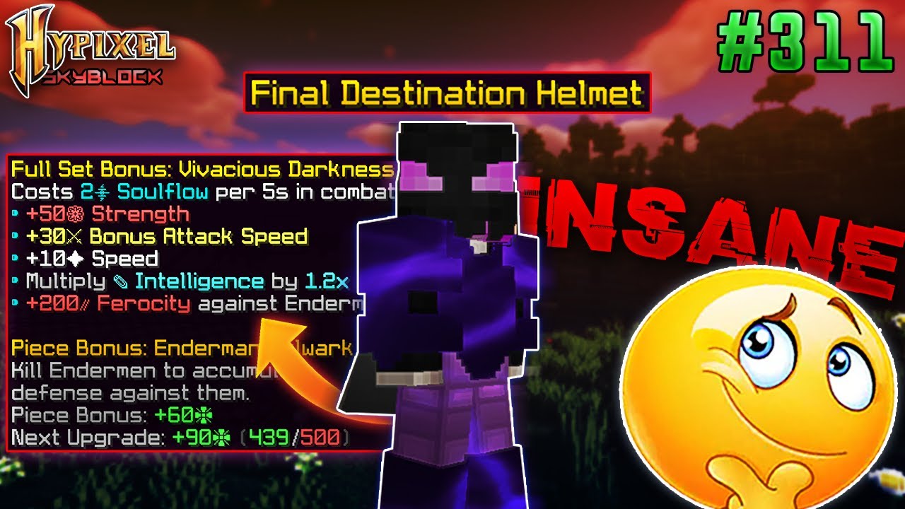 Using Final Destination Armor As A Mage | Hypixel Skyblock [EP. 311 ...