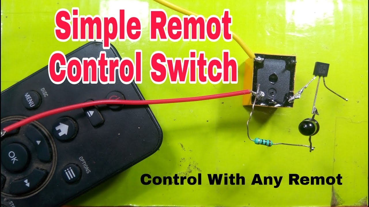DIY | How to make a simple remot control switch using transistor. #RC ...