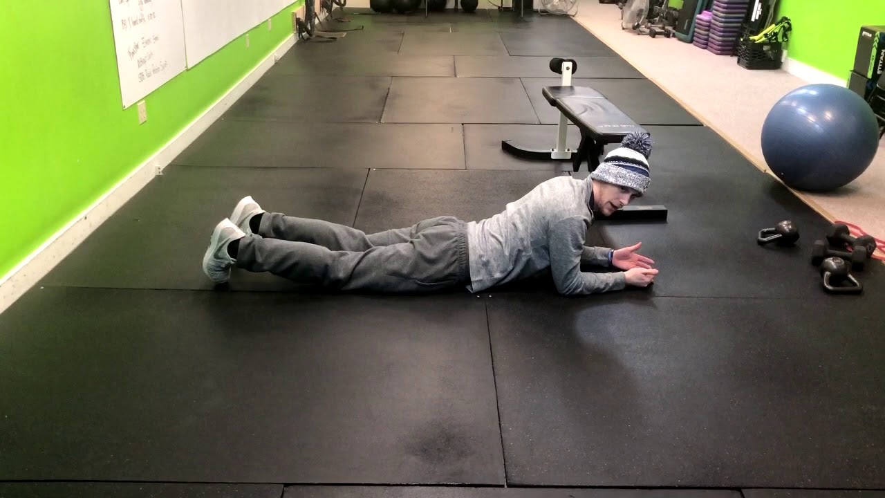 Prone Single Leg Leg Raise - YouTube