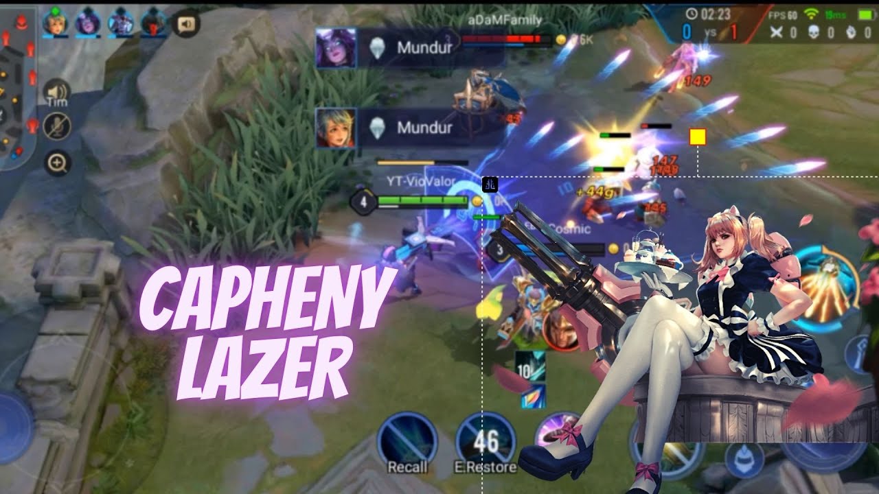AoV : CAPHENY LAZER BURST DAMAGE. CAPHENY ARCHER DPS CRITICAL BUILD - YouTube