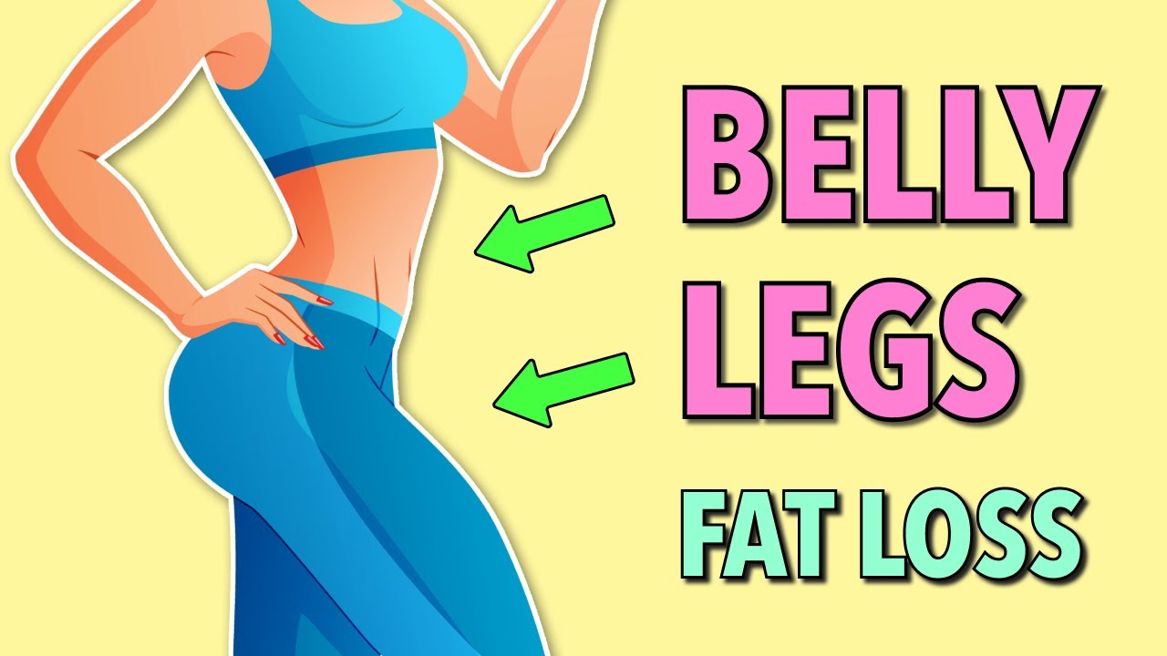 Burn Leg Fat + Belly Fat: Cardio Workout For Fat Loss - YouTube