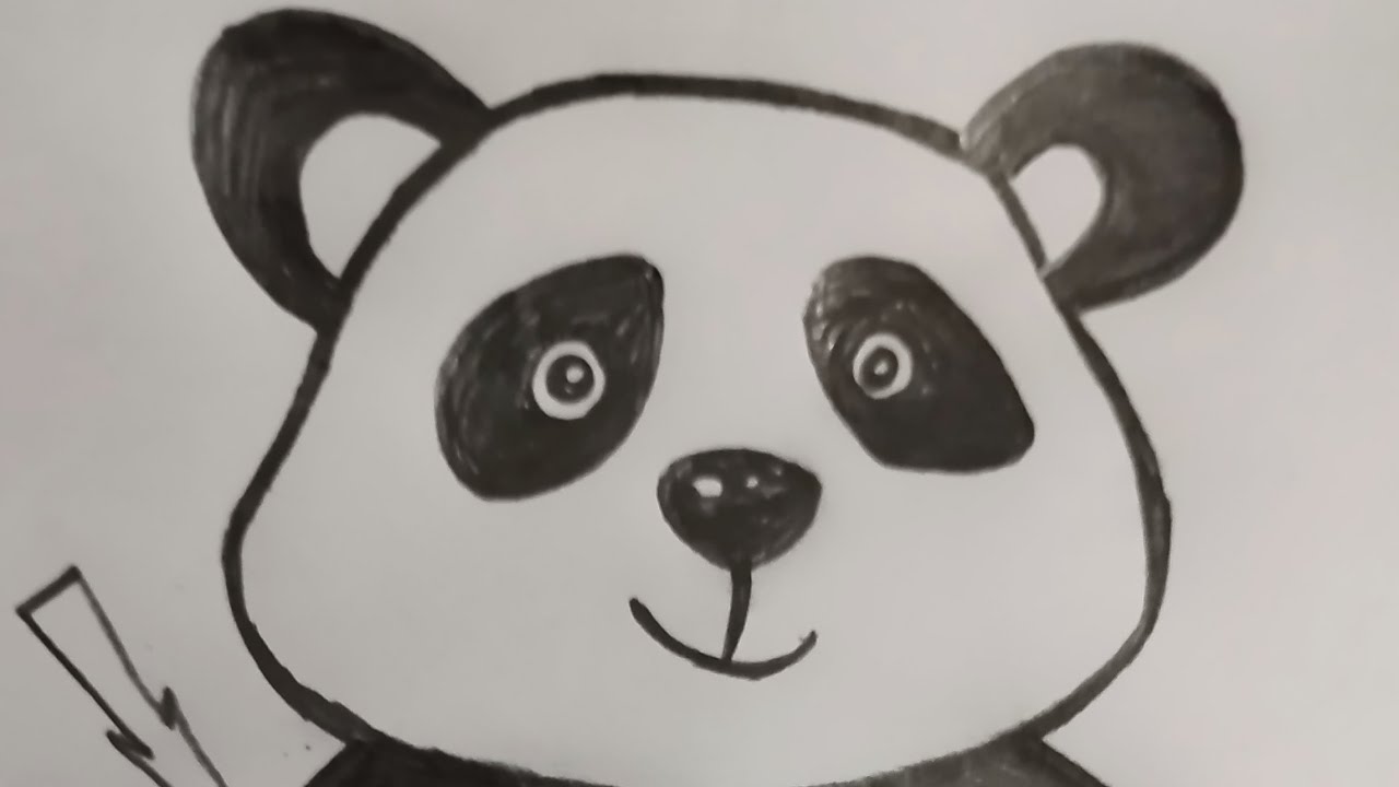 how to draw a Panda 🐼 | panda 🐼 drawing| #video #pandadrawing - YouTube