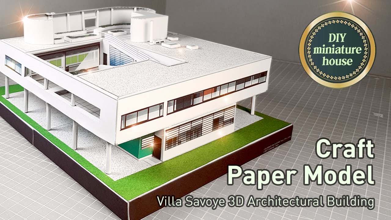 DIY Miniature house Craft Paper Model Architectural Building 미니어처하우스 ...