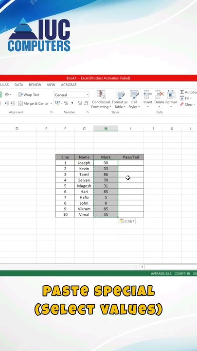 1 VIDEO 3 FORMULAS | EXCEL TAMIL | IUC COMPUTERS | 2025 - YouTube