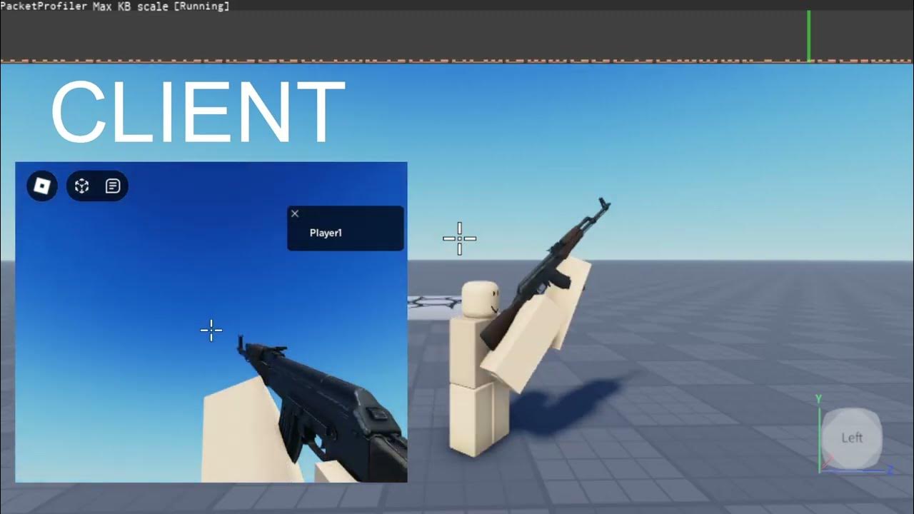 roblox studio gun viewmodel test - YouTube