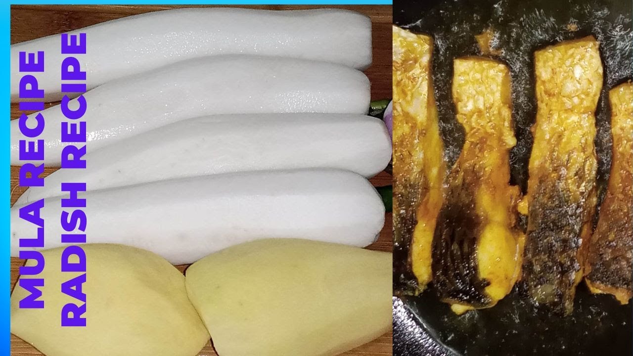 মুলা দিয়ে রুই মাছের রেসিপি || mula diye rui mach ranna || fish with ...